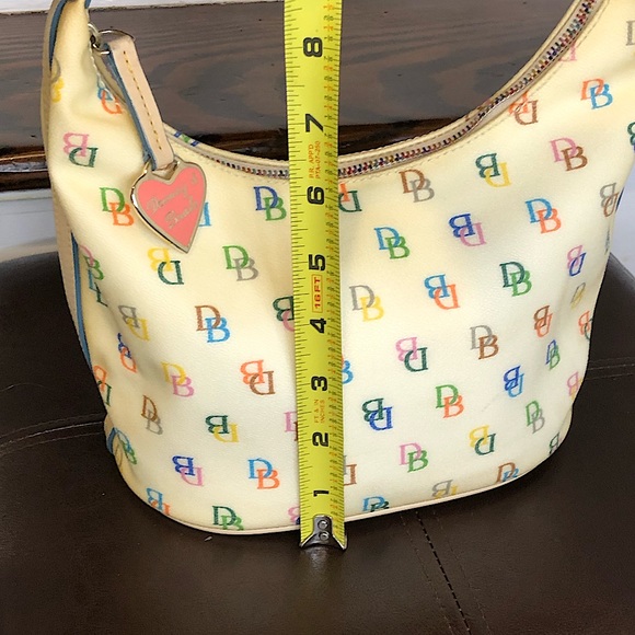 Dooney & Bourke | Bags | Dooney Bourke Rainbow Monogram Logo Leather ...